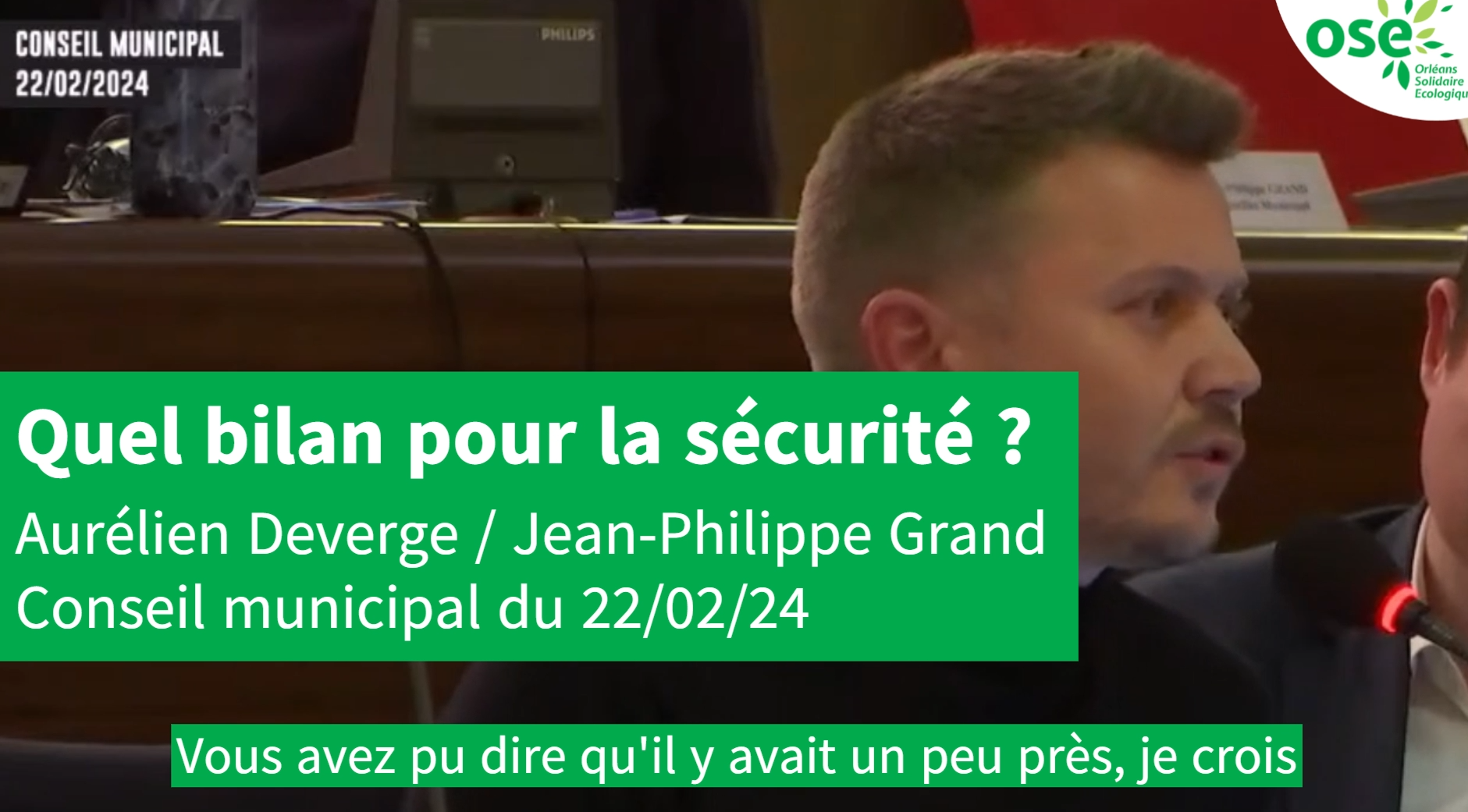 Quel bilan pour la sécurité à Orléans ? - OSE / Orléans Solidaire et ... Quel bilan pour la sécurité à Orléans ? - OSE / Orléans Solidaire et ...